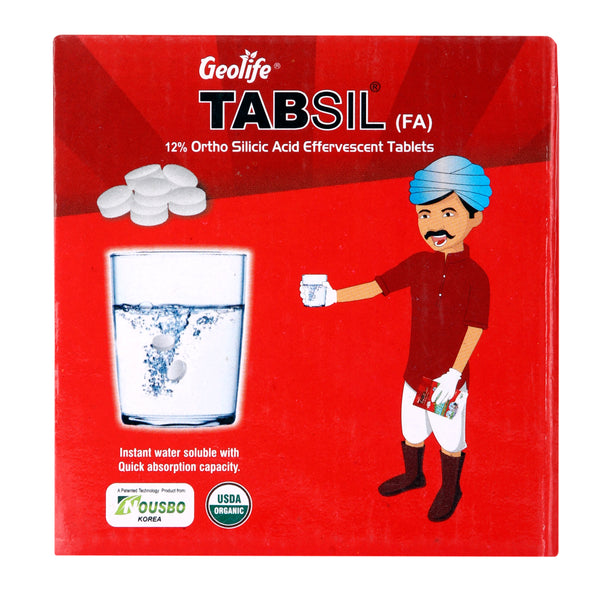 Geolife Tabsil High% Ortho Silicic Acid Effervescent Tablets | Silicon ...